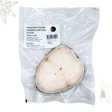 Premium Cod Fish Steak 250g Punched Foods Savour Quality Halal Beef