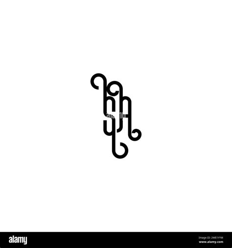 SA Simple Curved Concept Initial Logo Design Black And White Background Stock Vector Image Art