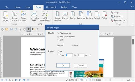 how to rotate pages in pdf document using flexipdf software pdf