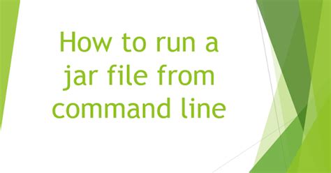 Run Class In Jar File How To Run A Jar File From Command Line