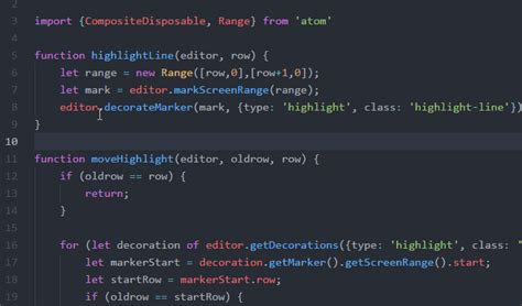 github felipecrp atom highlight cursor line atom package to