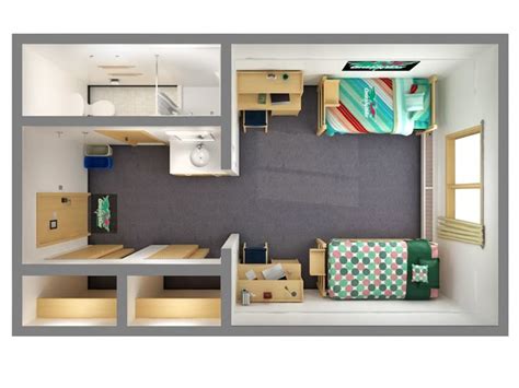 Hostel Floor 3d Plans