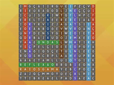 cruzadinha de ondas 9 ano wordsearch