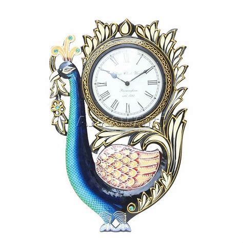 Peacock Wall Watch At ₹ 400piece Designer Wall Clock In Bengaluru
