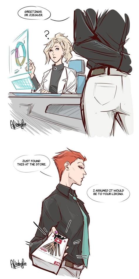 Pin By ѕ¢αяℓєт On Anche Meno Afterlaughs Overwatch Comic Overwatch