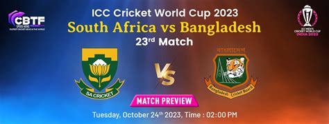 Icc Mens Cricket World Cup 2023 23rd Match South Africa Vs Bangladesh