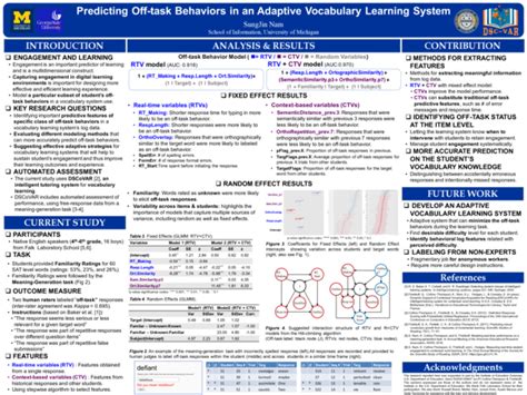 Pdf Predicting Off Task Behaviors For Adaptive Vocabulary Learning System