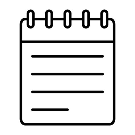 Premium Vector Notebook Vector Illustration Style
