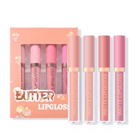 CHEEPUM Lipstick Sharpener 4Pcs Lipstick Liquid Lipstick Lipgloss Set For Women Labiales Mates