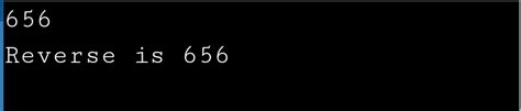 C Program To Check Whether Given Integer Is Palindrome Or Not Logic
