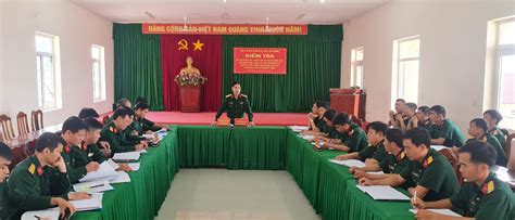 Kiểm tra một số nội dung tại Ban Chỉ huy Quân sự huyện Đơn Dương Báo