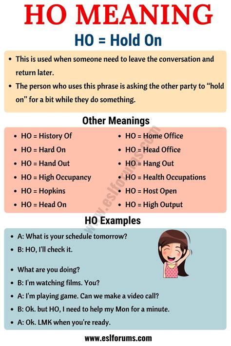 HO Meaning What Does HO Mean With Useful Examples ESL Forums