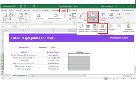 Crear Listas Desplegables En Microsoft Excel Listas Desplegables En