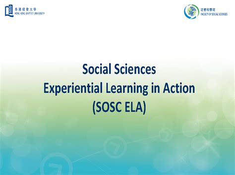 Hkbu Social Sciences Experiential Learning In Action Sosc Ela