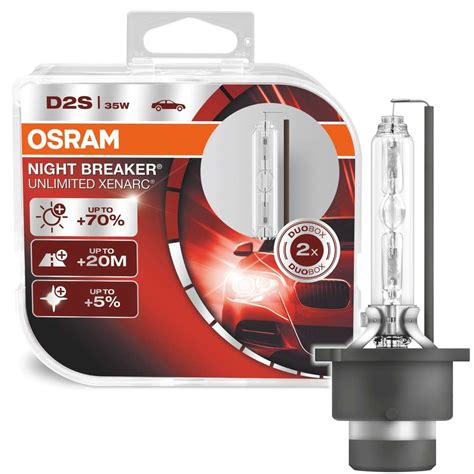 2 AMPOULE XENON D2S OSRAM XENON NIGHT BREAKER UNLIMITED +70% - ADTUNING ...