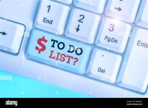 Conceptual Hand Writing Showing To Do List Question Concept Meaning Series Of Task To Be Done