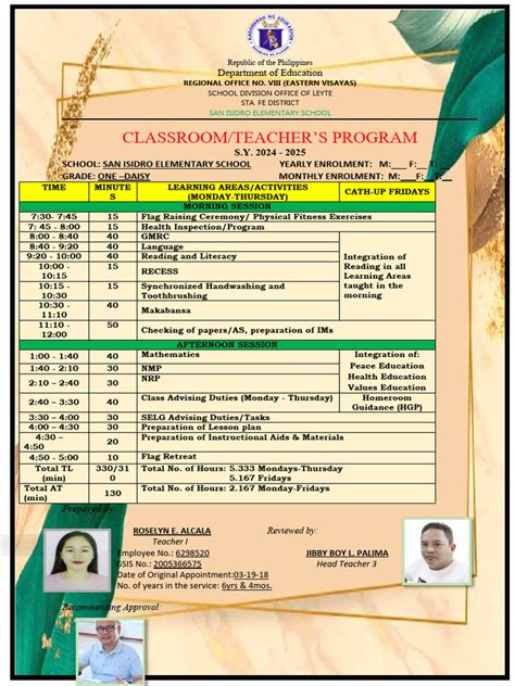 Classroom Program Matatag Grade 1 Daisy Pdf Behavior Modification Learning
