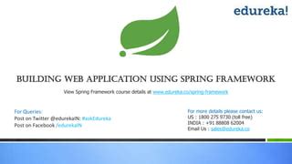 Building Web Application Using Spring Framework | PPT