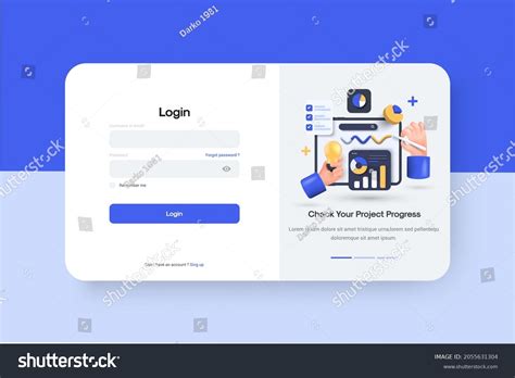 3d Web Data Analysis Illustrations Account Stock Vector Royalty Free 2055631304 Shutterstock