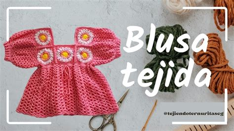 Tutorial Blusa Tejida A Crochet Con Grannys YouTube