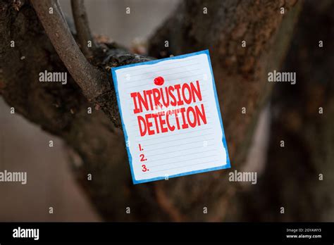 Handwriting Text Intrusion Detection Word Written On Monitors A