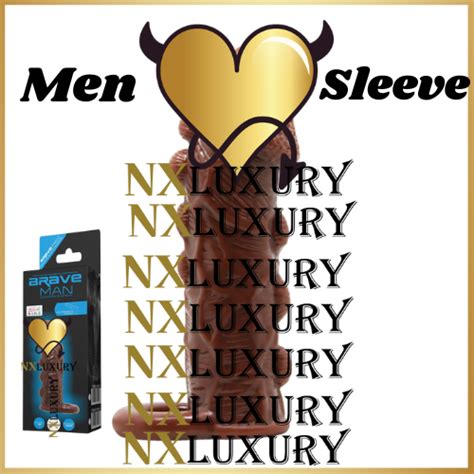 Men Pe Nis Sleeve Reusable Length 14cm Extension Increase Girth Tpe