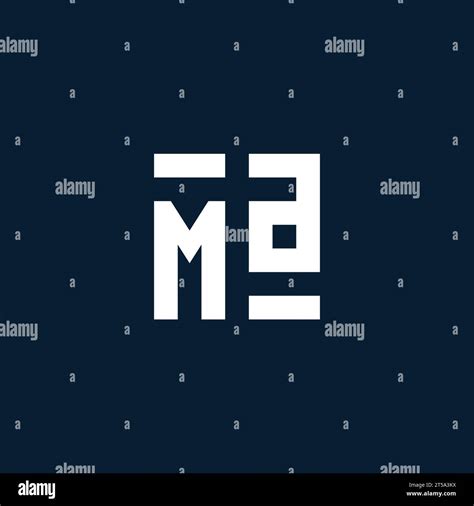Ma Initial Monogram Logo With Geometric Style Design Ideas Stock Vector