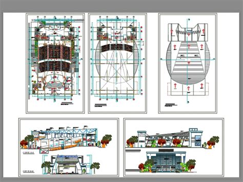 Auditorium In Autocad Cad Download 325 Mb Bibliocad