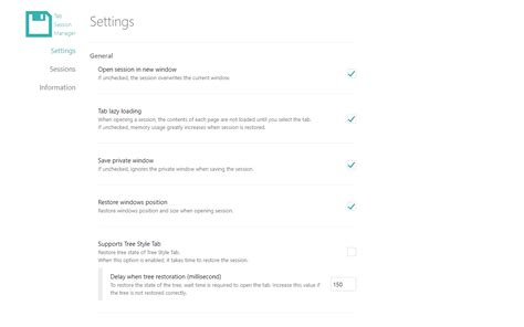 Tab Session Manager V711 Best Extensions For Firefox