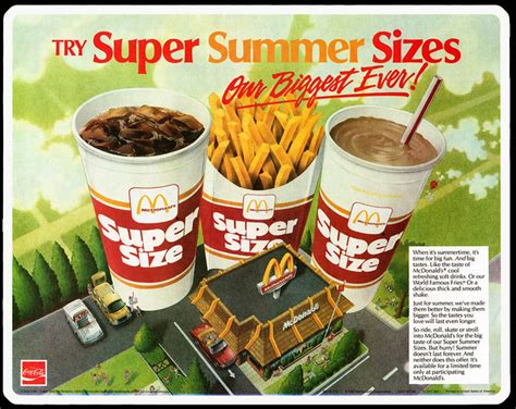 Mcdonalds Super Summer Sizes Supersize Trayliner Pl… Flickr