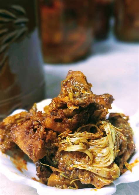Yellow Brown 300g Jackfruit Pickle Style Naturally Preserved Taste