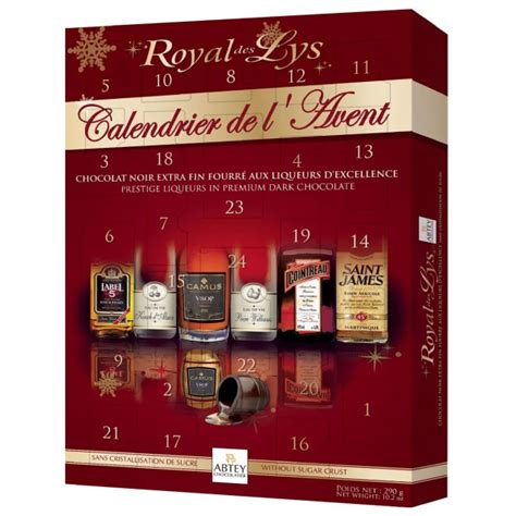 Адвент-календарь Abtey Royal des Lys Конфеты из темного шоколада с ...