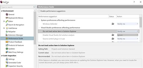 How Do I Turn Off The Nagging Notifcation Configure Settings To Improve Performance Resharper