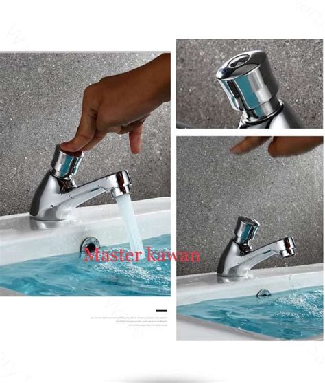Promo Kran Wastafel Push Tekan Kuningan Keran Cuci Tangan Model Toto