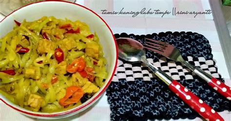 Resep Tumis Kuning Labu Tempe Oleh Rini Aryanti Cookpad