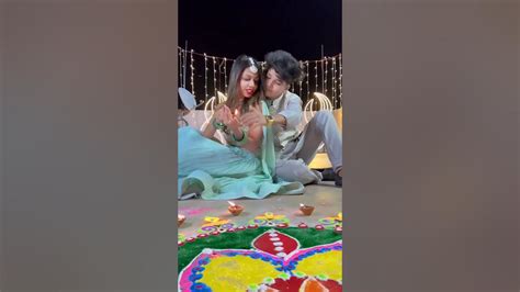Happy Diwali With Rishabh Shivani Status 💖 Shorts Youtube