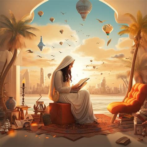 Premium Ai Image Arabic Language Day