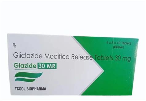 30mg Gliclazide Modified Release Tablet Packaging Size 4 X 5 X 10 Tablets At ₹ 445 Box In