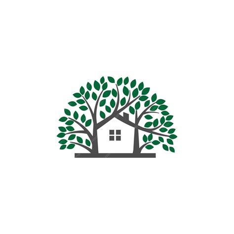 Premium Vector Tree Home Logo