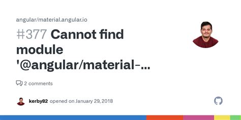 Cannot Find Module Angular Material Examples Issue Angular