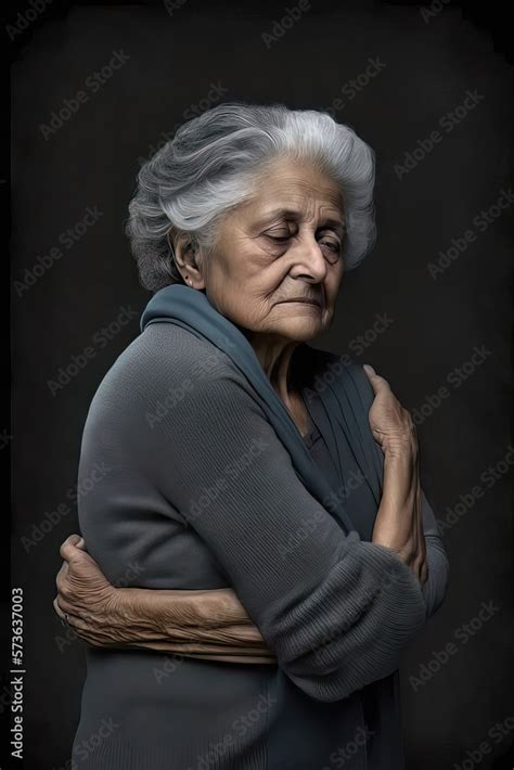 AI Generated Portrait Of An Adult Woman With An Expressive Face Who