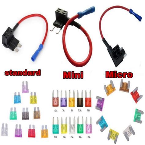 Fuse Add A Circuit Tap Mini Micro Standard Blade Fuses Auto Car