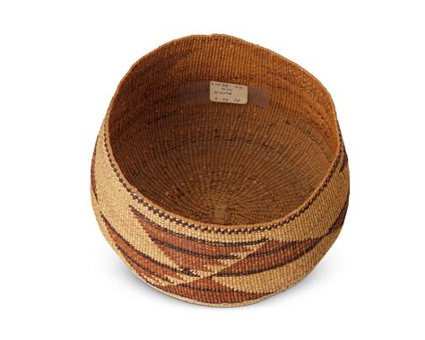 Lot A Small Polychrome Hupa Yurok Karuk Basket
