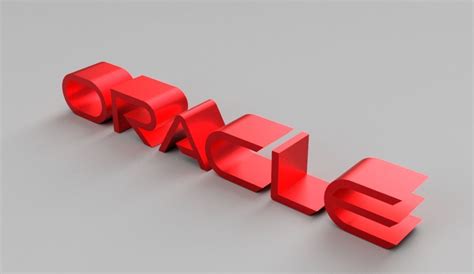 Oracle Logo 3d Model Cgtrader