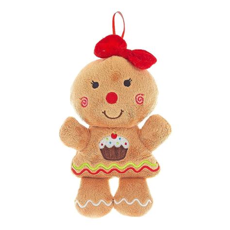 Peluche Holiday Time Galleta de Jengibre Niña con Patelito de Nieve cm Walmart