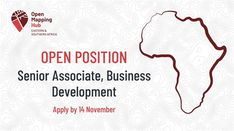 Open Mapping Hub Eastern And Southern Africa On Twitter Are You A Business Development