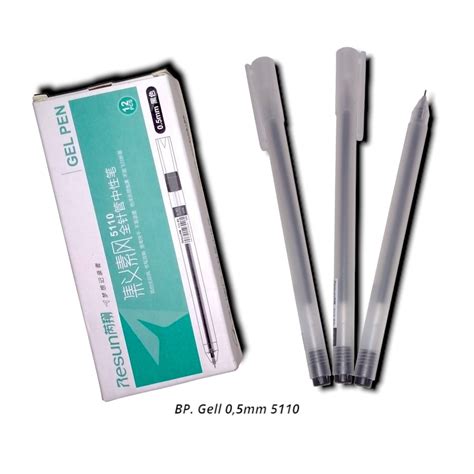 Jual Pulpen Gel Tinta Hitam Gel Pen 05 Mm Ujung Kecil Needle Tip Putih Shopee Indonesia