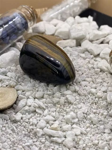 Œil de tigre pierre roulée qualité A energie precieuse
