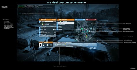 Ideal Spawnsquad Customization Menu Mock Up Battlefield3