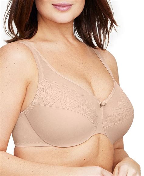 Glamorise Full Figure Plus Size Wonder Wire Minimizer Underwire Bra
